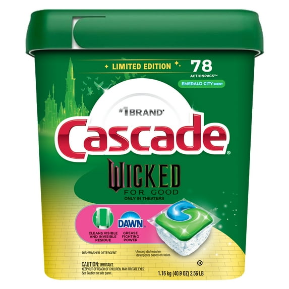 Cascade Complete "Wicked: For Good" Limited Edition Dishwasher Pods ...