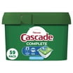 Cascade Complete Pods, Action Pacs Dishwasher Detergent, Lemon, 59 Ct ...