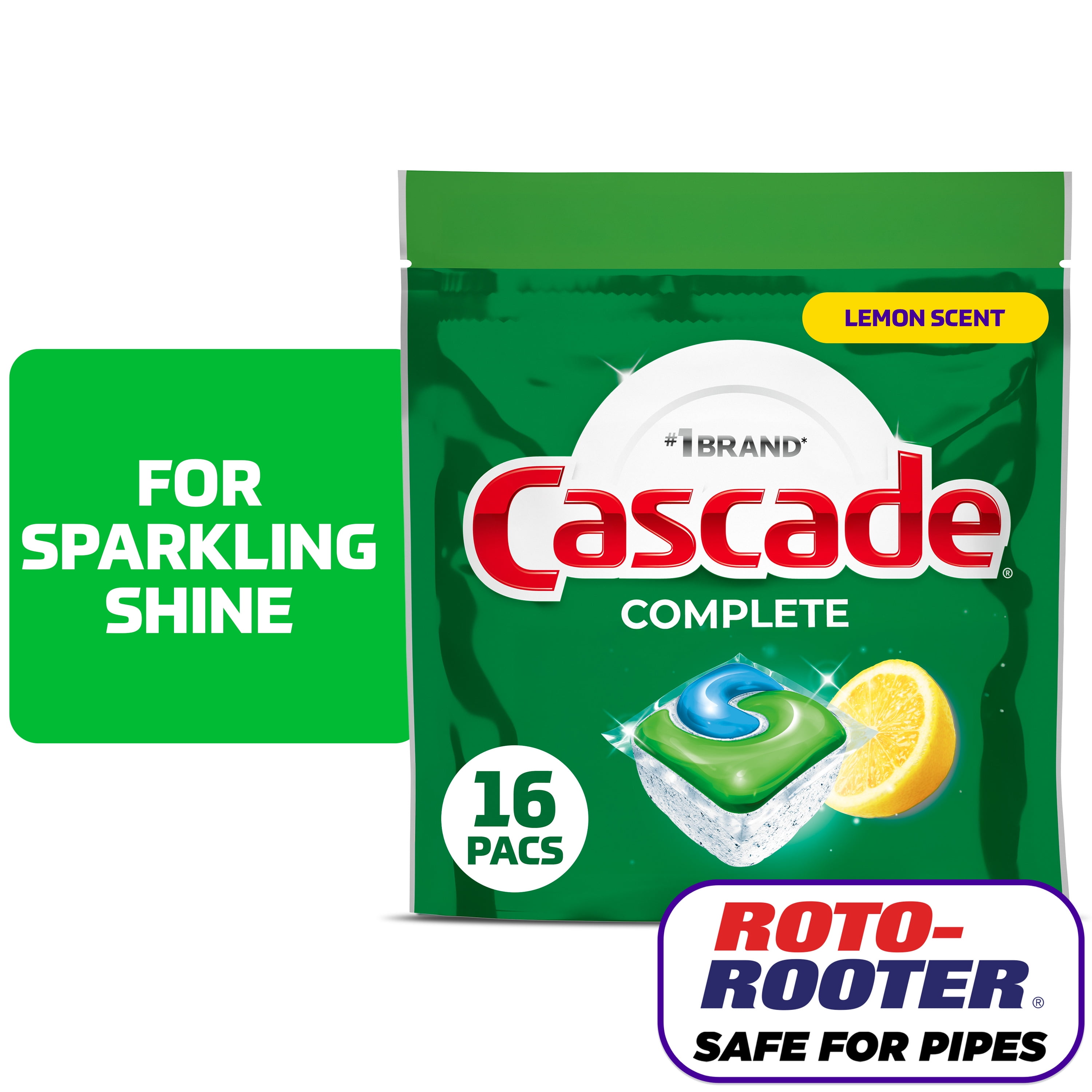 Cascade Complete Dishwasher Pods, Dishwasher Detergent, Dish Detergent ...