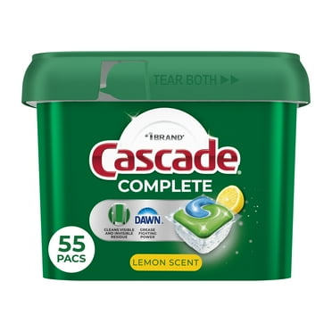 Cascade Original Gel Dishwasher Detergent, Lemon Scent, 120 fl oz ...