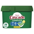 Cascade Complete Pods, Action Pacs Dishwasher Detergent, Lemon, 59 Ct ...