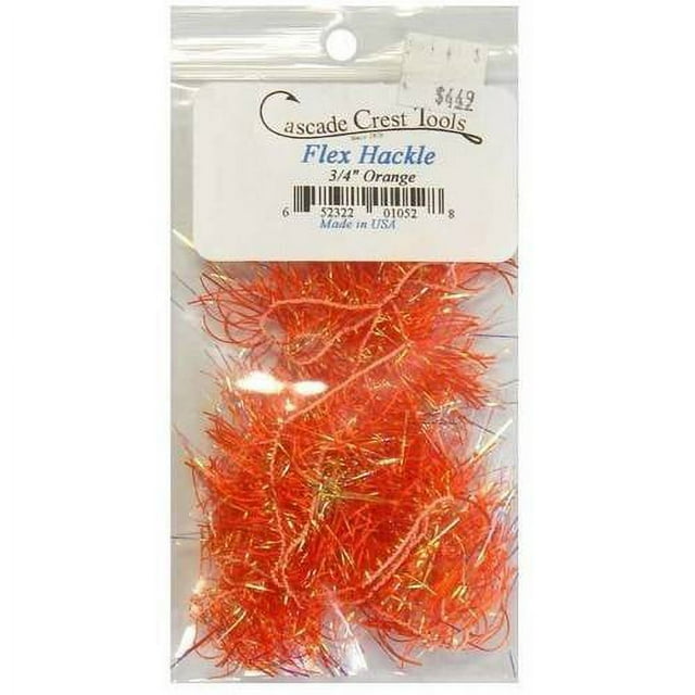 Cascade Crest Flex Hackle, 3/4", Black - Walmart.com