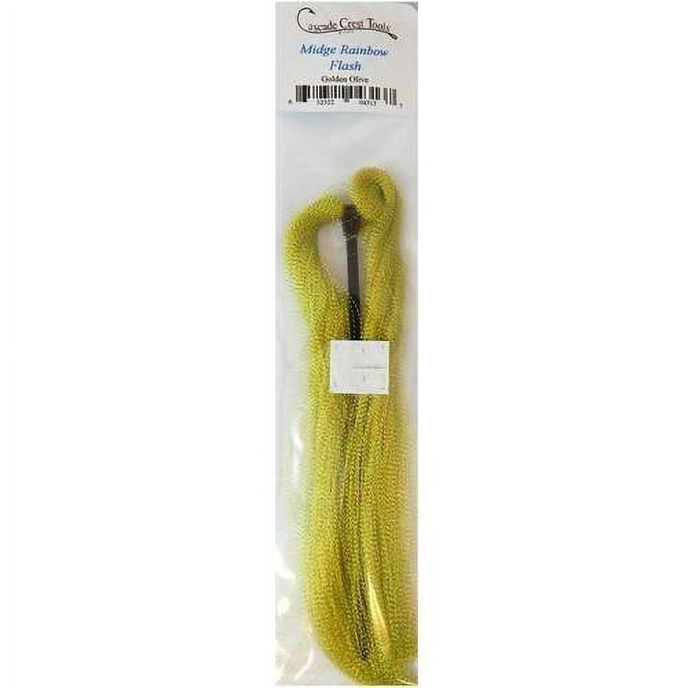 Cascade Crest Midge Rainbow Flash, Black - Walmart.com