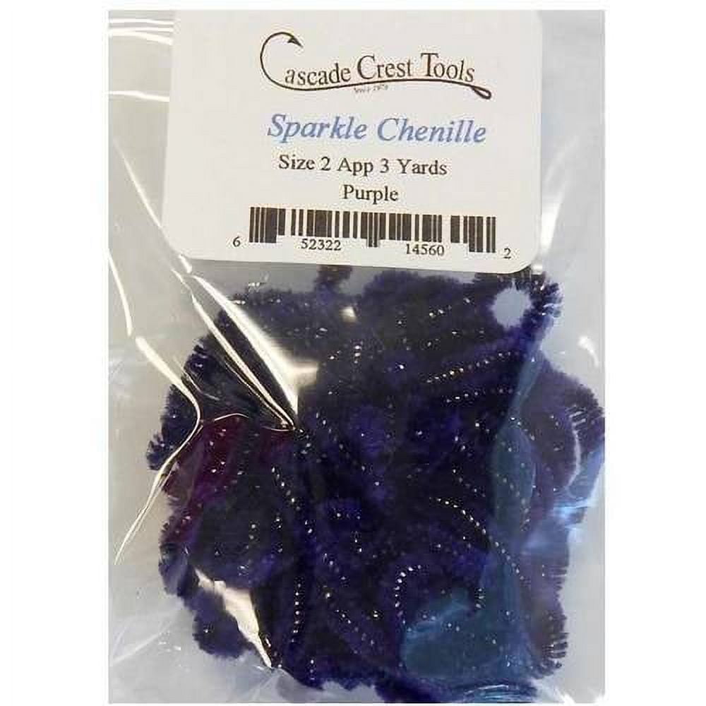 Cascade Crest Sparkle Chenille, Silver Core Black - Walmart.com