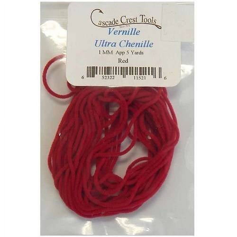 Cascade Crest Vernille or "Ultra Chenille", .20 Black - Walmart.com