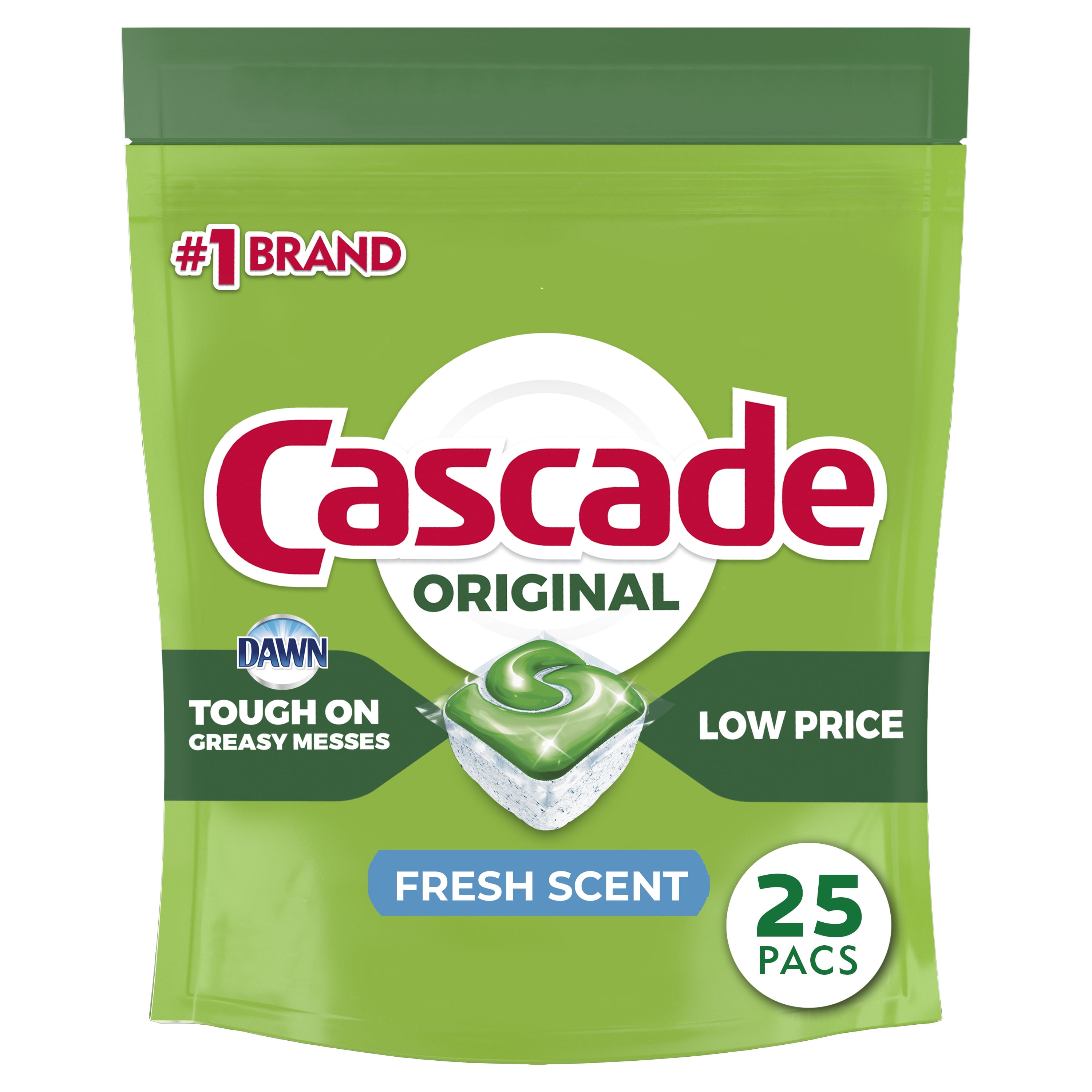 Cascade Original Dishwasher Detergent ActionPacs with Dawn, Fresh Scent ...