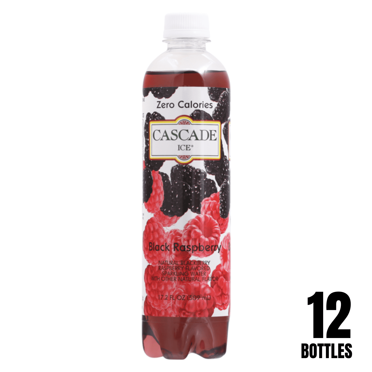 Cascade Ice,Zero Calories, Black Raspberry Sparkling Water, 17.2 fl oz ...