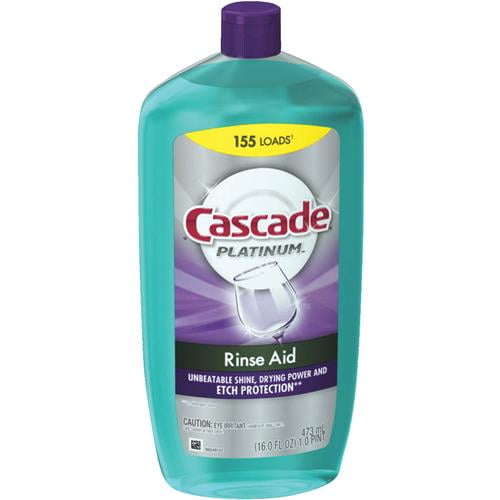 Cascade Platinum Rinse Aid Dish Drying Agent 16OZ, Each - Walmart.com