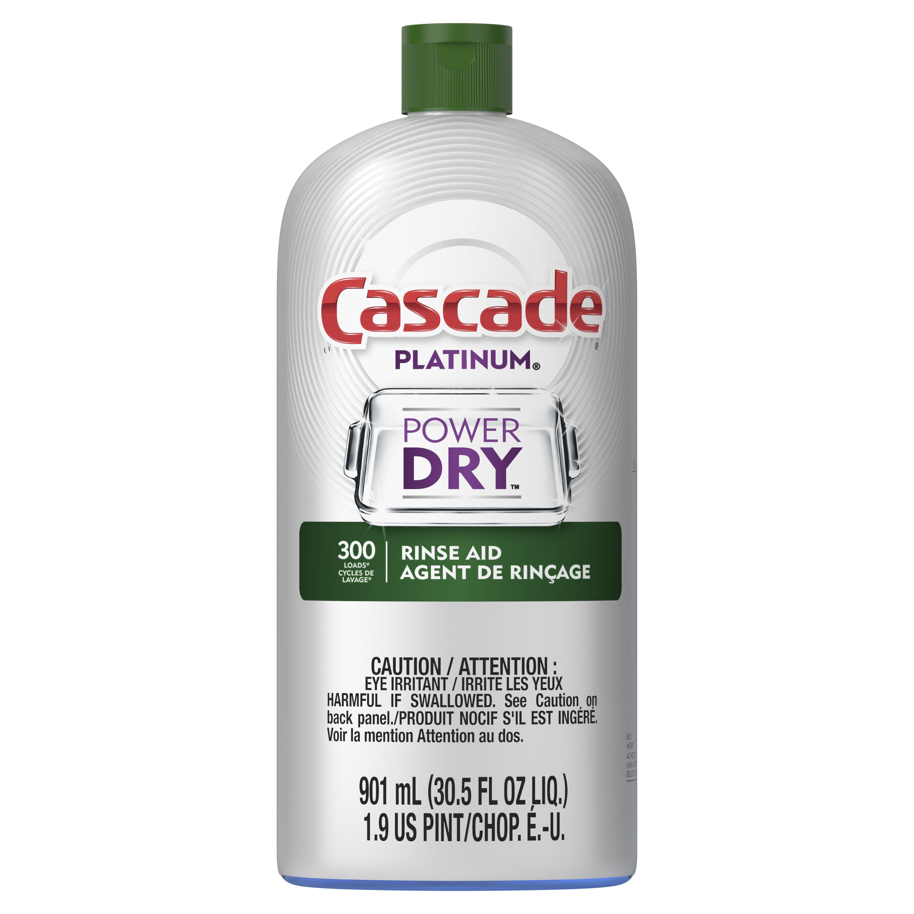 Cascade Platinum Power Dry Rinse Aid, Spotless Shine Dishwashing, Hard ...