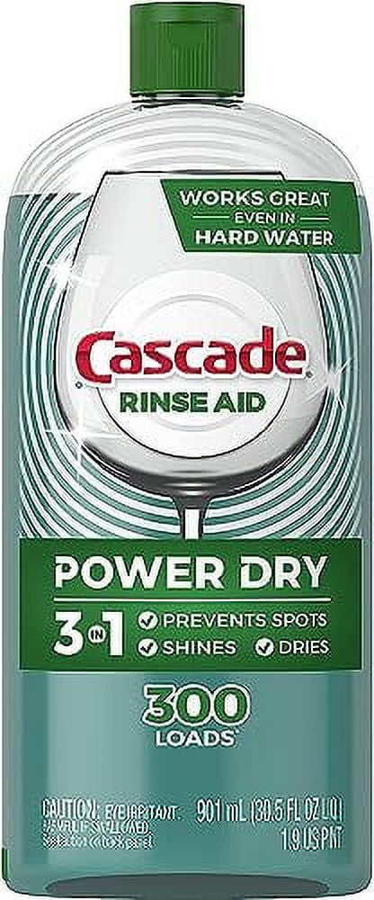 Cascade Platinum Dishwashing Rinse Aid, Dish Detergent, Drying Agent ...