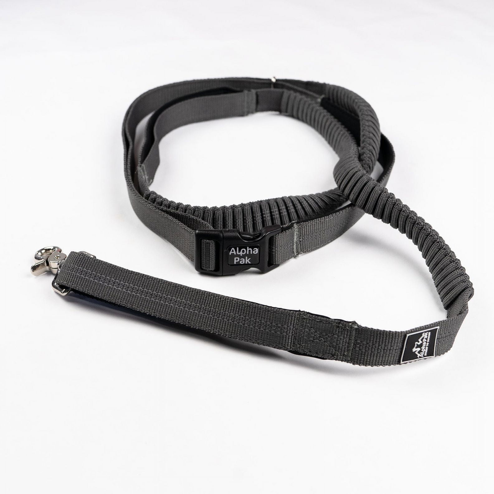 Cascades Graphite Stretchable Runner Dog Leash 7 to 11 feet when ...