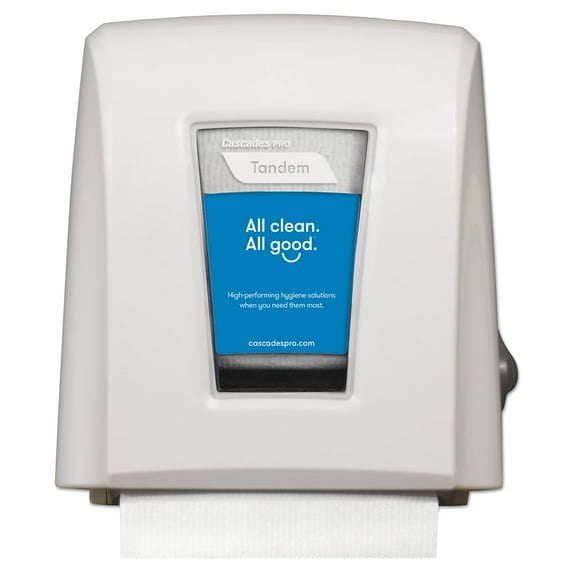 Cascades PRO Tandem Mechanical No-Touch Roll Towel Dispenser White C339 ...