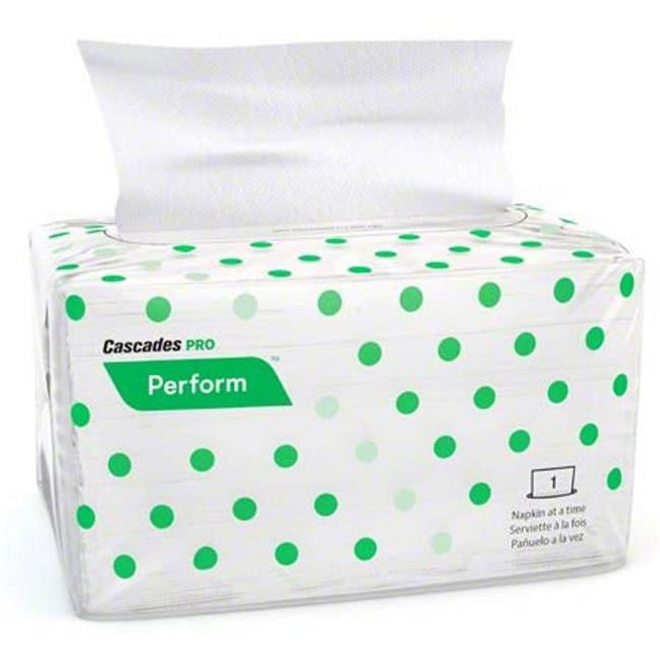 Cascades Tissue Group T400 PEC 1-Ply Perform Interfold Napkins, White ...
