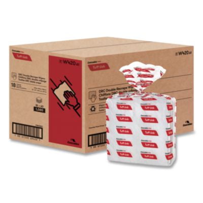 Tuff-Job S400 DRC Wipers, Medium, 12 x 13, White, 60/Pack, 18 Pack ...