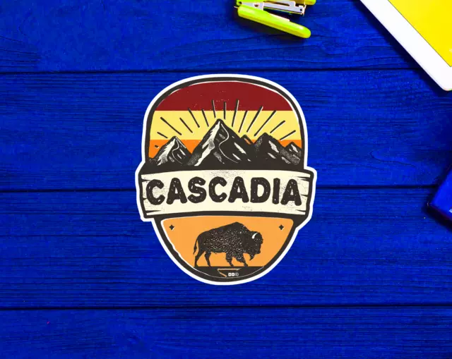 Cascadia Oregon Washington British Columbia Vancouver Seattle Sticker ...