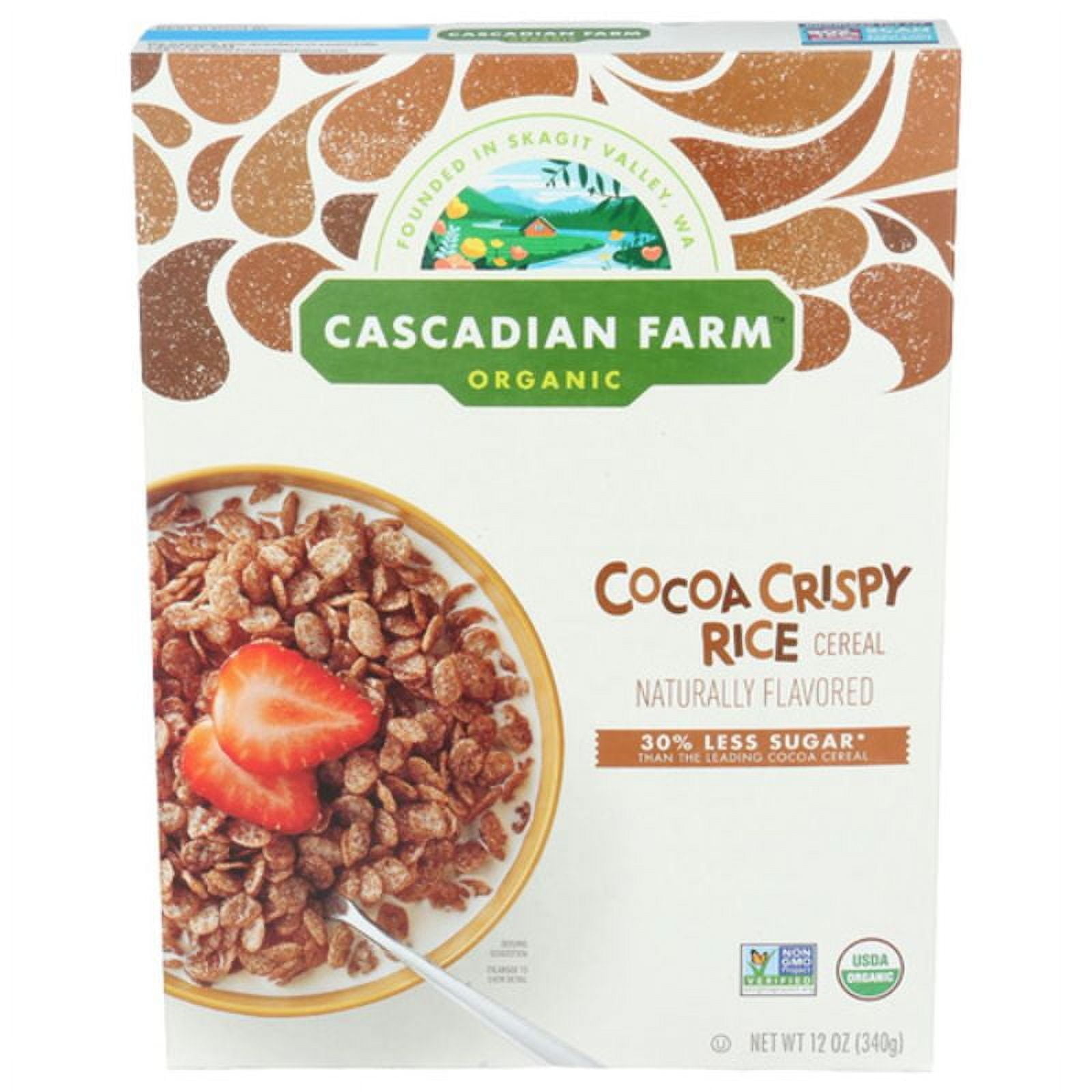 Cascadian Farm Organic Cocoa Crispy Rice Cereal 12 oz - Walmart.com
