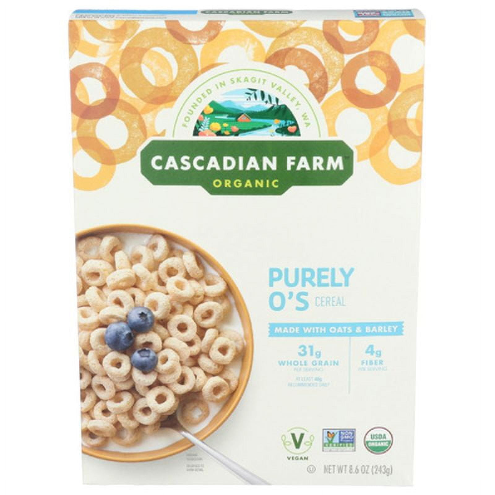 Cascadian Farm Organic Purely Os Cereal 8.6 oz - Walmart.com