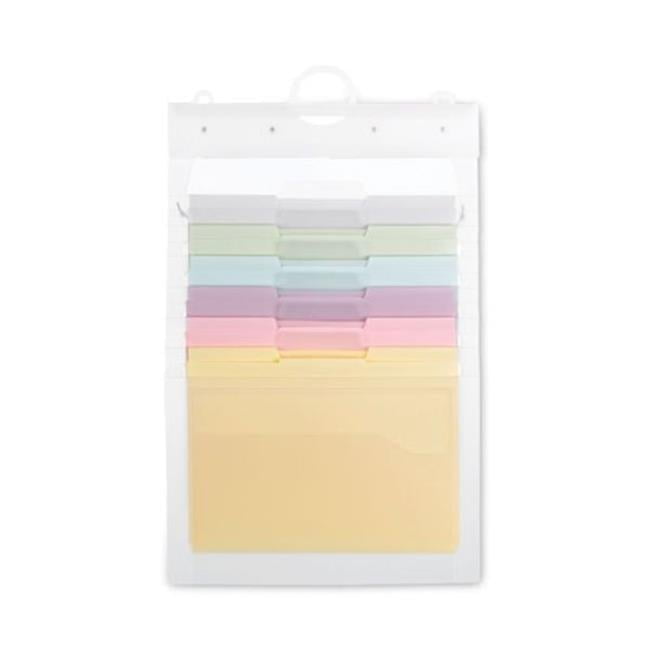 Cascading File Wall Organizer, Pastel - Letter Size - 6 per Pack ...