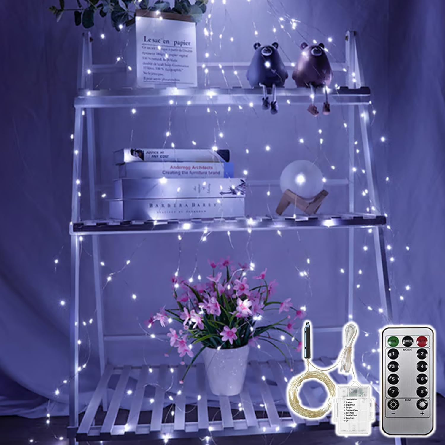 Cascading Twinkle Lights for Christmas Tree, Cascading Lights, 8 Modes ...