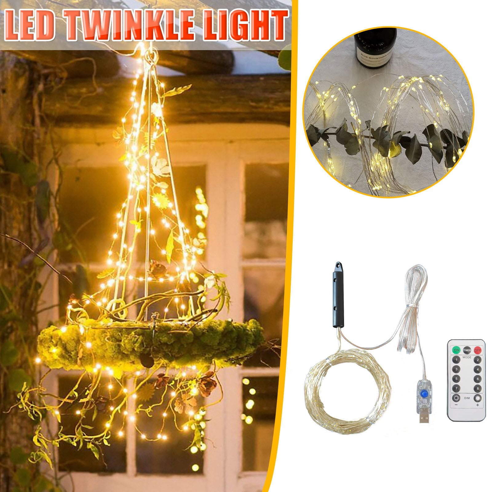 Cascading Twinkle Lights for Christmas Tree, Halo Cascading Twinkle ...