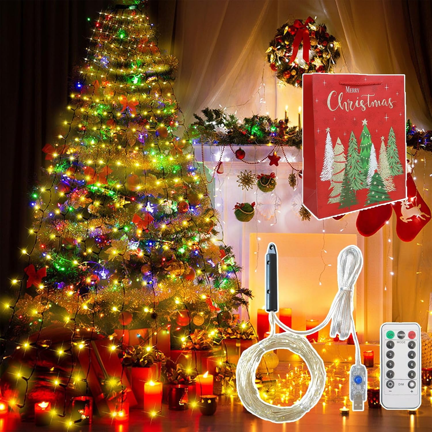 Cascading Twinkle Lights for Christmas Tree, Halo Cascading Twinkle ...