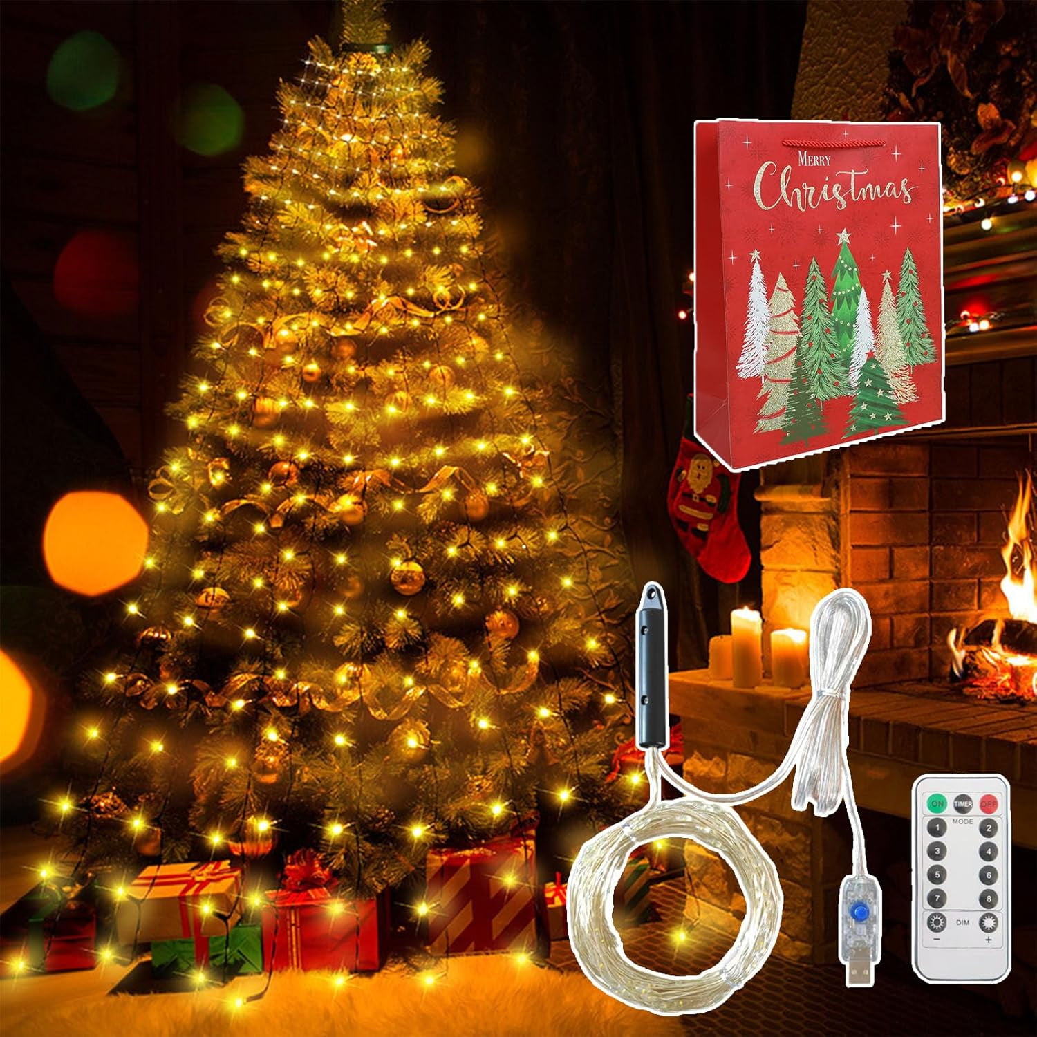 Cascading Twinkle Lights for Christmas Tree, Halo Cascading Twinkle ...