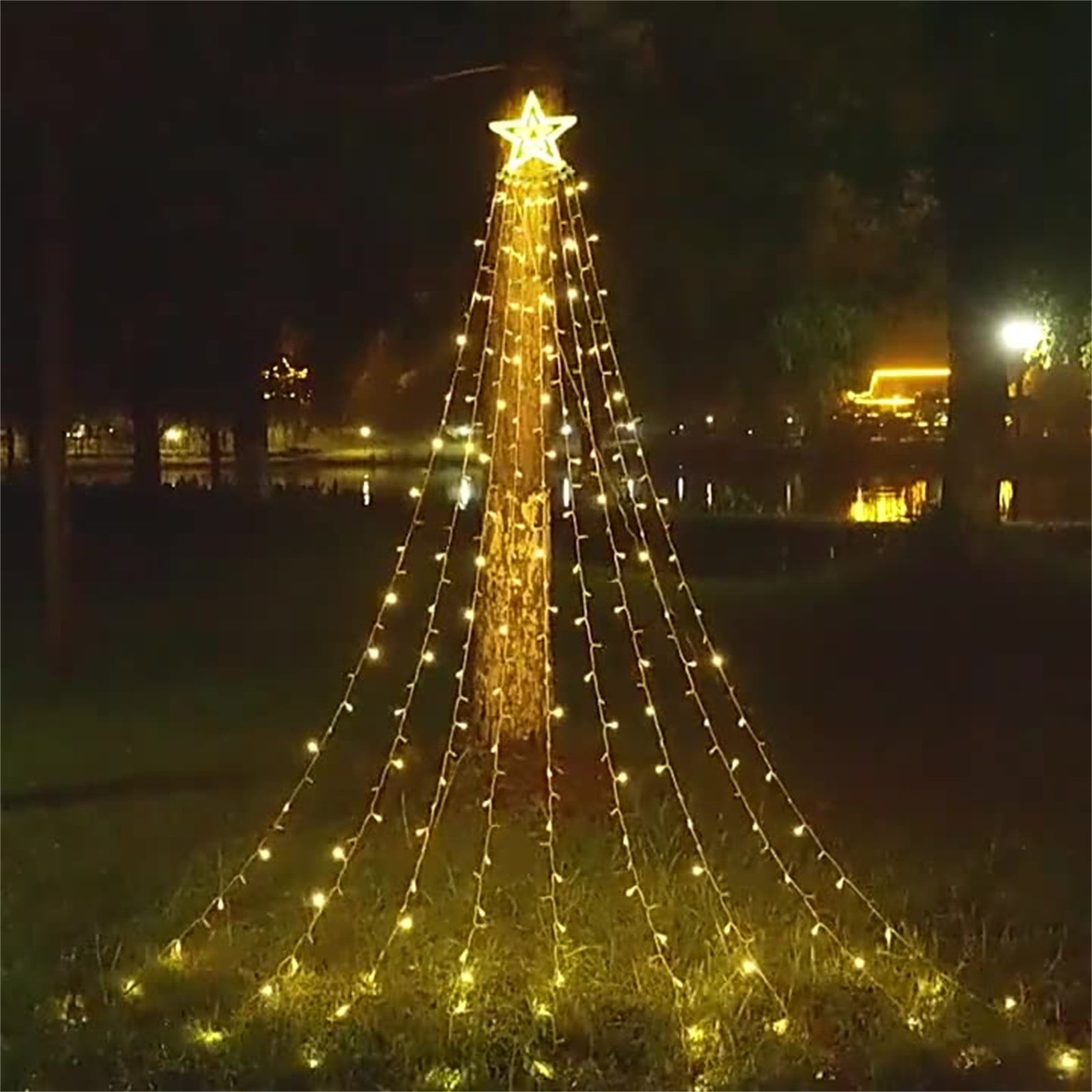 Cascading Twinkle Lights For Christmas Tree,Solar Energy Led Twinkle ...