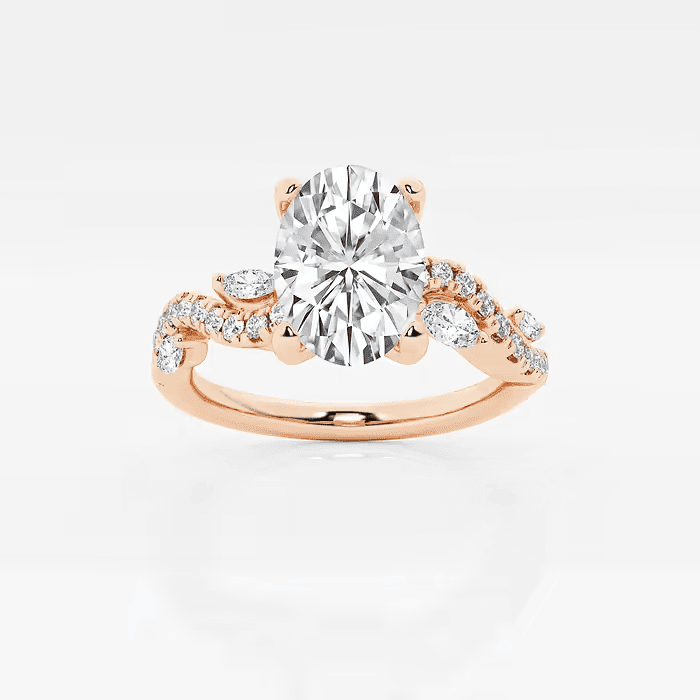 Cascading Vine Lab Grown Diamond Engagement Ring - Walmart.com