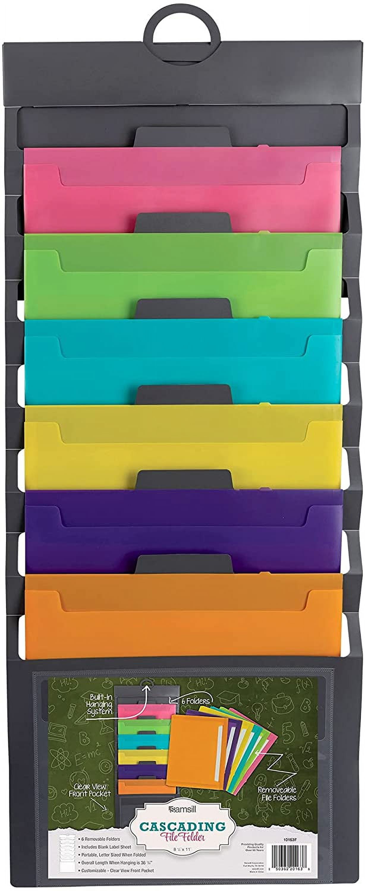 Cascading Wall File Organizer, Classrom Organization and Storage, 6 ...