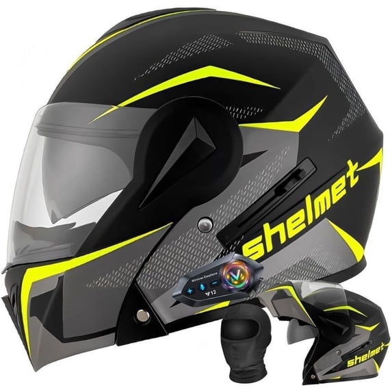Casco Integral Abatible con Bluetooth para Motocicleta - ABS ...