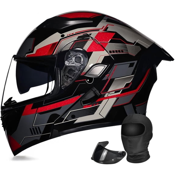 Casco Modular Integral para Moto Hombre y Mujer Certificado DOT con ...
