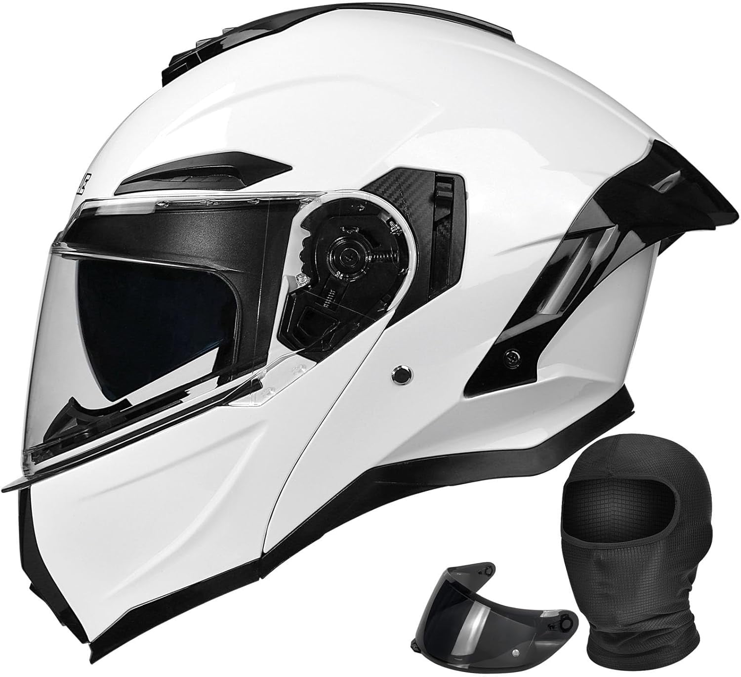 Casco Modular Moto con Doble Visera Solar, Ventilación Múltiple, Forro ...