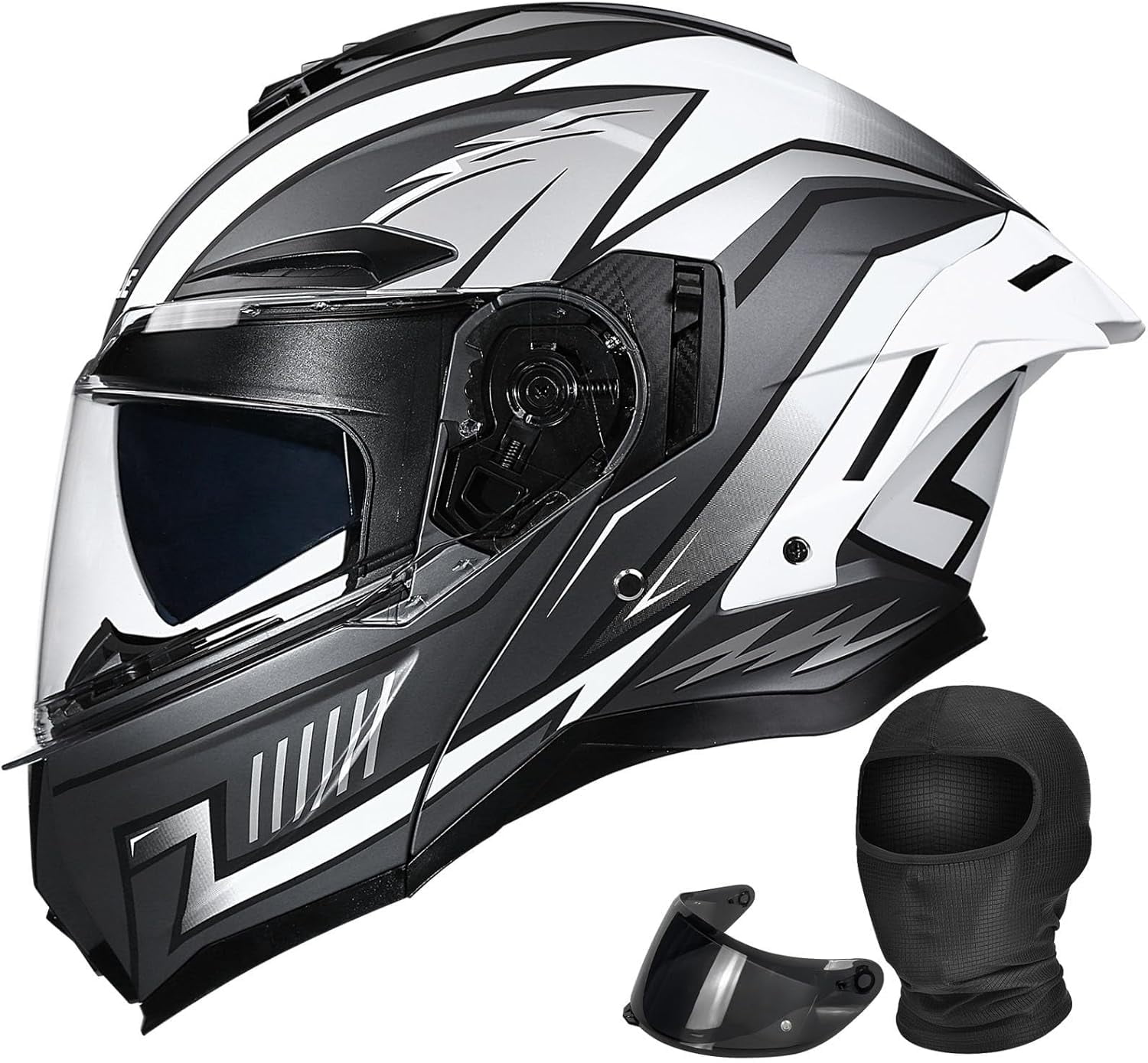 Casco Modular Moto con Doble Visera Solar, Ventilación Múltiple, Forro ...