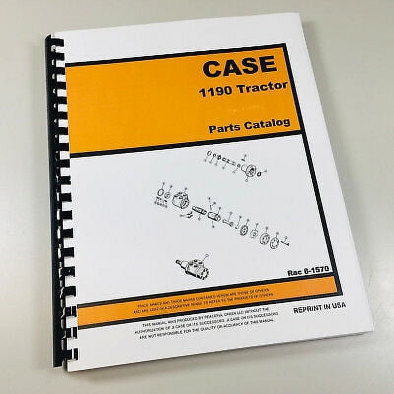 Case 1190 Tractor Parts Manual Catalog - Walmart.com