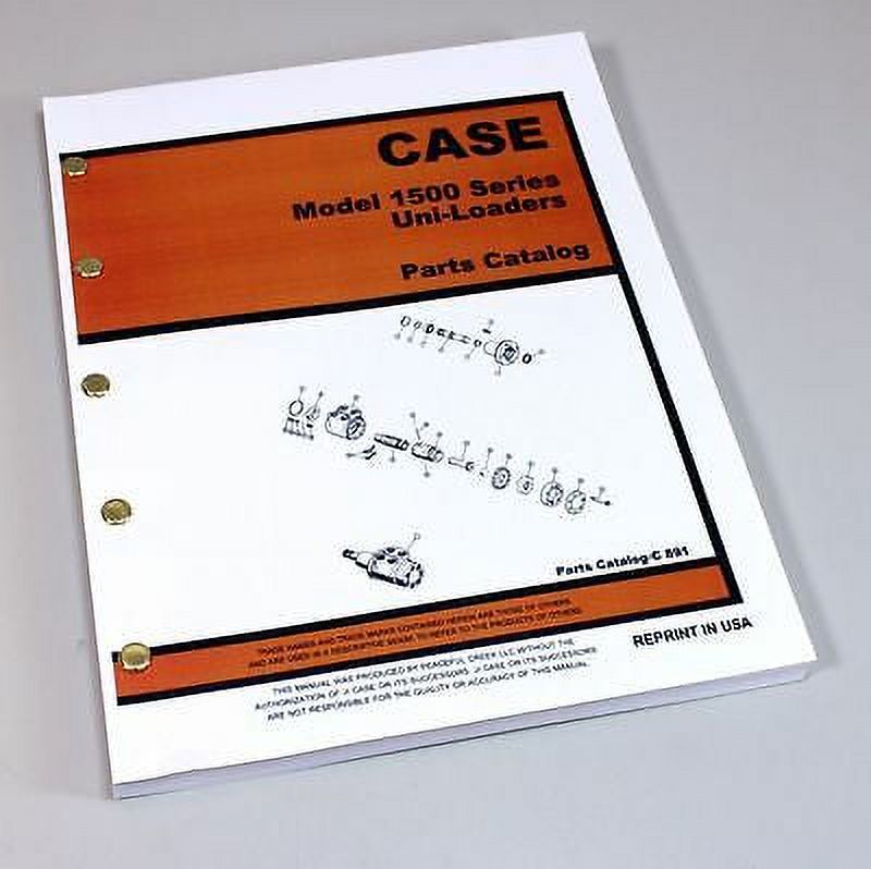 Case 1526 1530 1537 1500 Series Uni Loader Parts Manual Catalog Skid ...