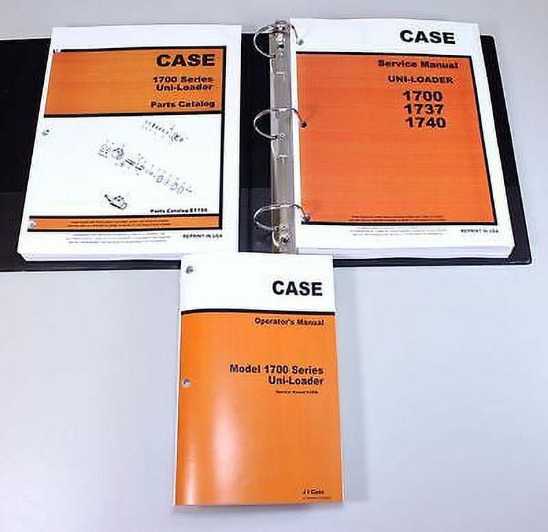 Case 1700 1737 1740 Uni Loader Skid Steer Service Parts Operators ...