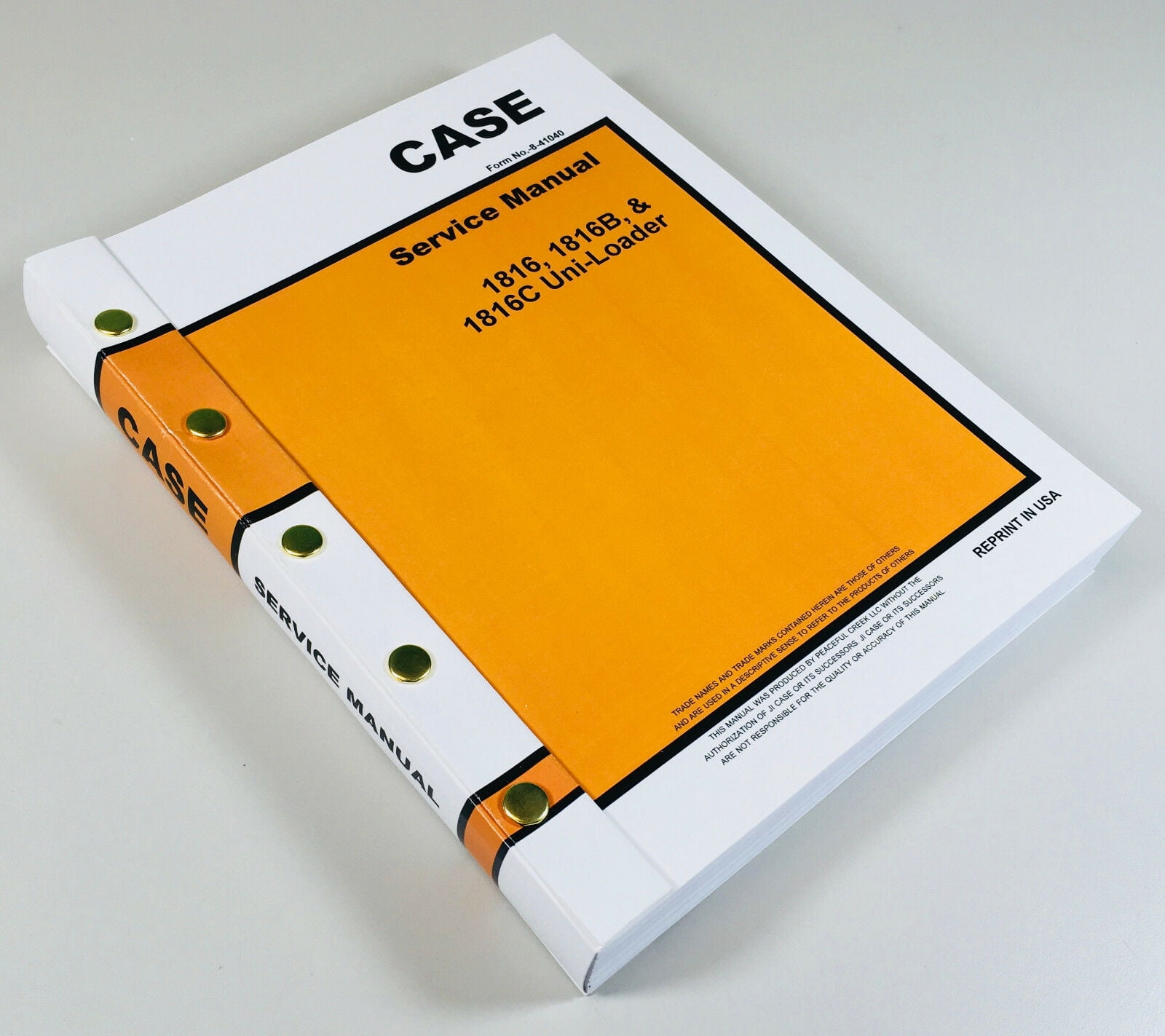 Case 1816 1816B 1816C Uni-Loader Skidsteer Service Repair Manual ...