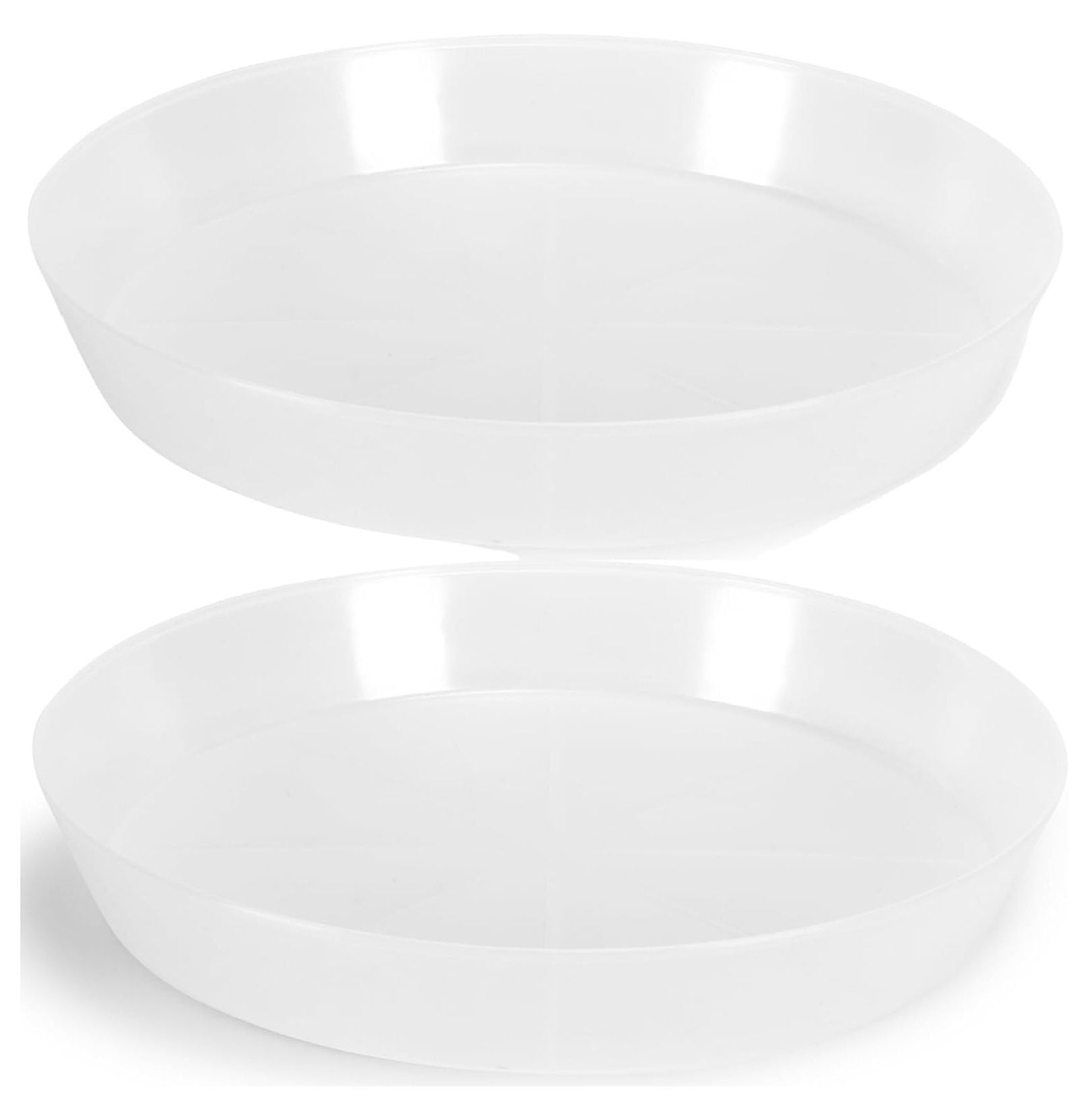 Case of 2 Saucers Natural Colored Polypropylene for Indoor and Outdoor ...