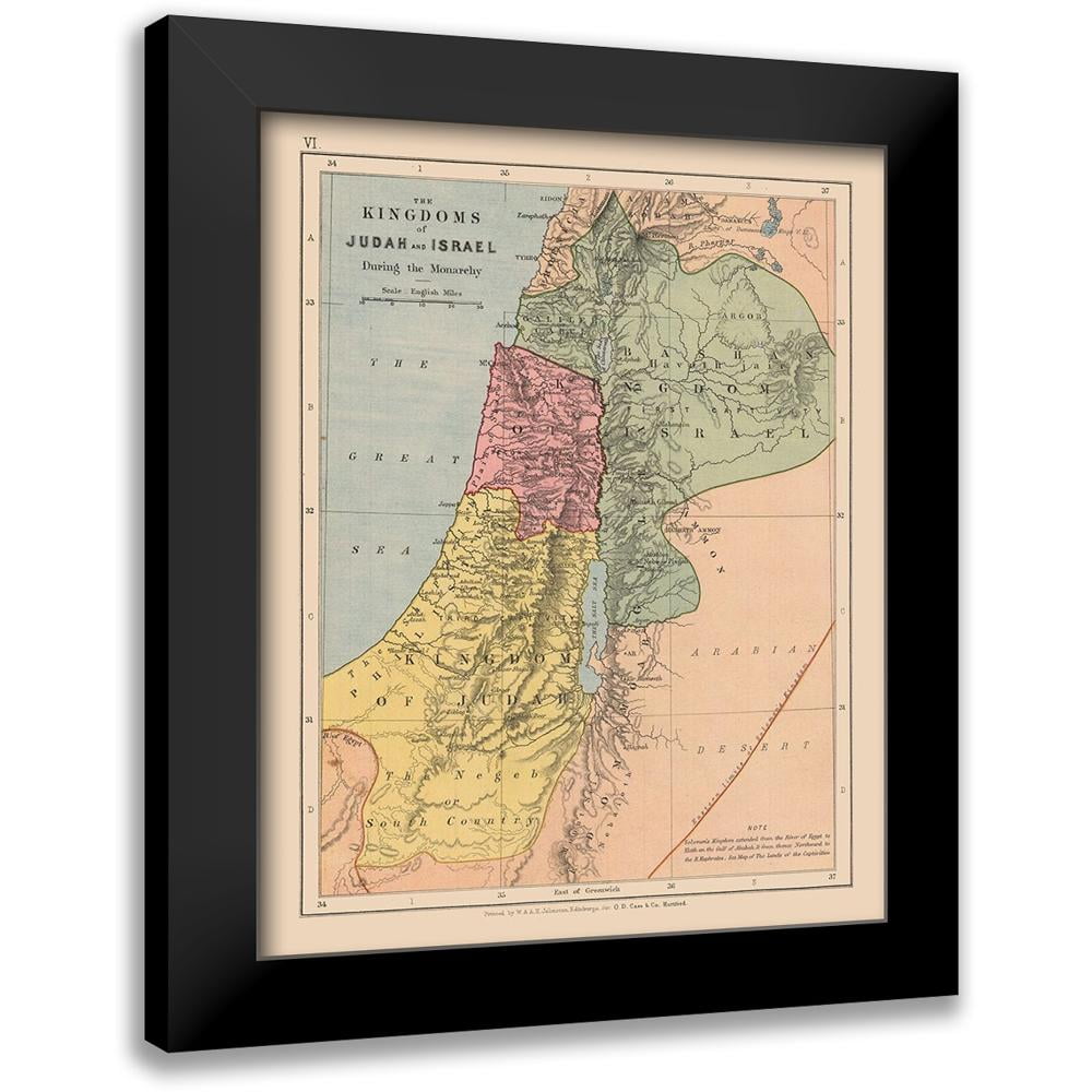 Case 20x24 Black Modern Framed Museum Art Print Titled - Kingdoms of ...