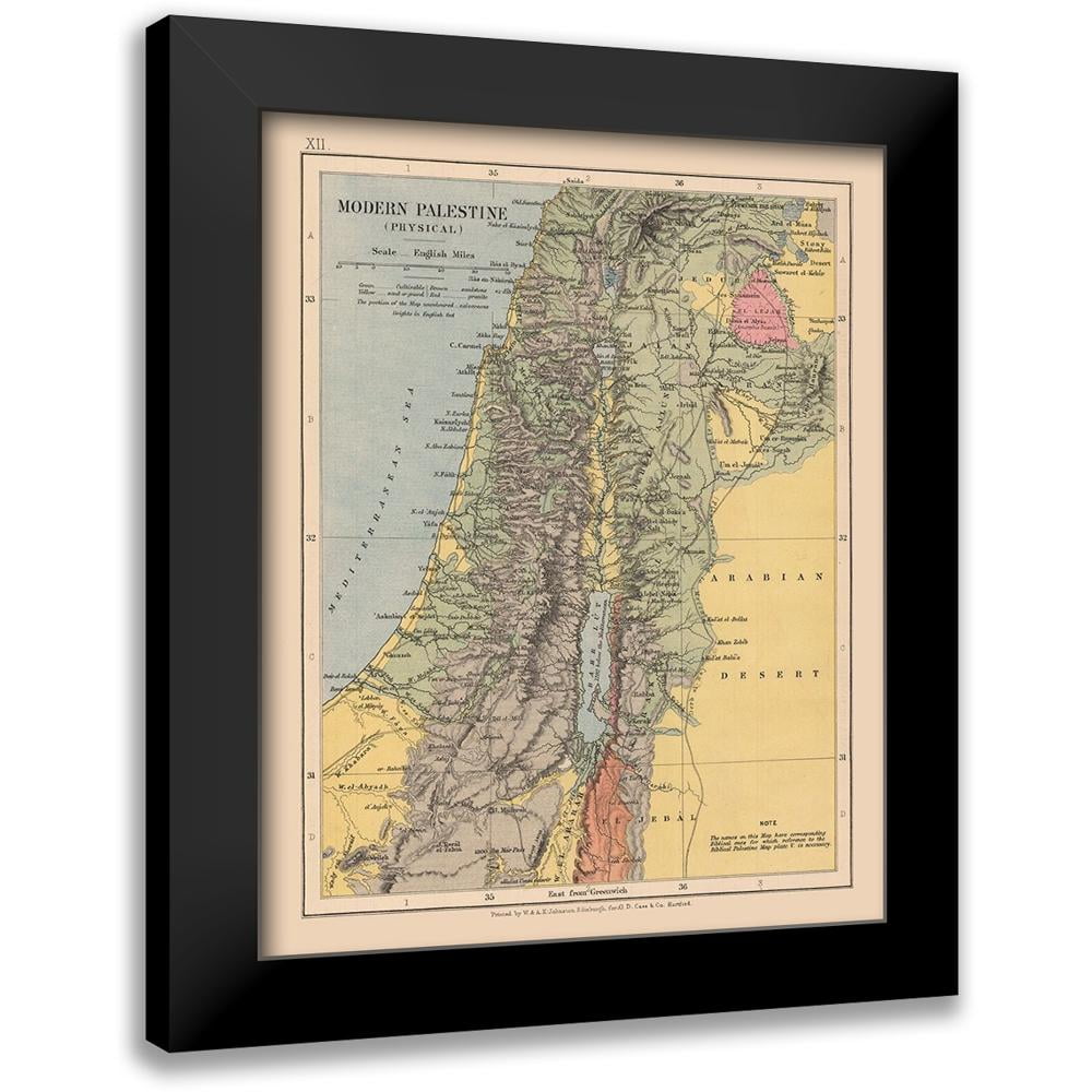 Case 20x24 Black Modern Framed Museum Art Print Titled - Middle East ...