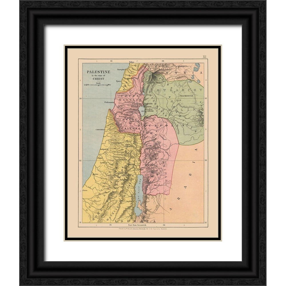 Case 20x24 Black Ornate Wood Framed with Double Matting Museum Art ...