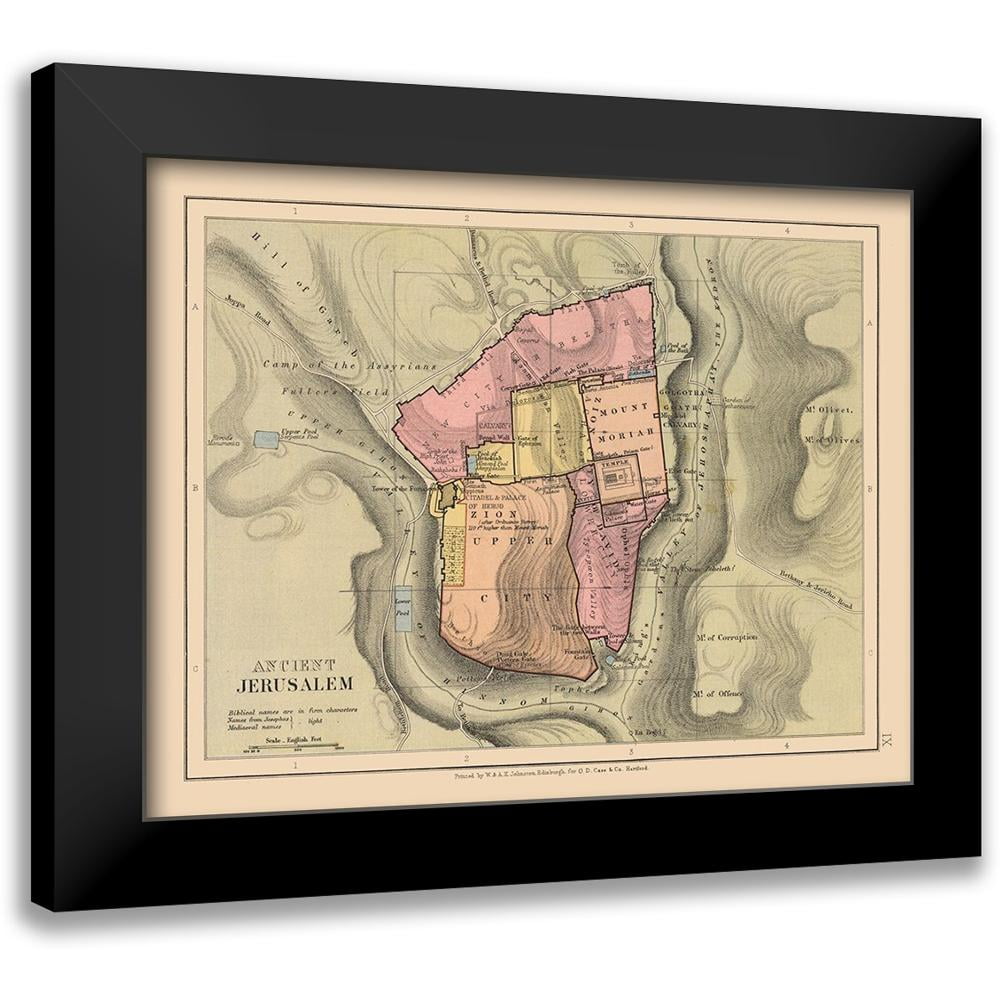 Case 24x20 Black Modern Framed Museum Art Print Titled - Ancient ...