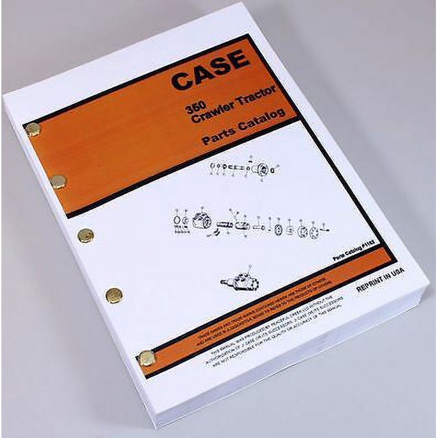 Case 350 Crawler Tractor Dozer Parts Manual Catalog Exploded Views ...