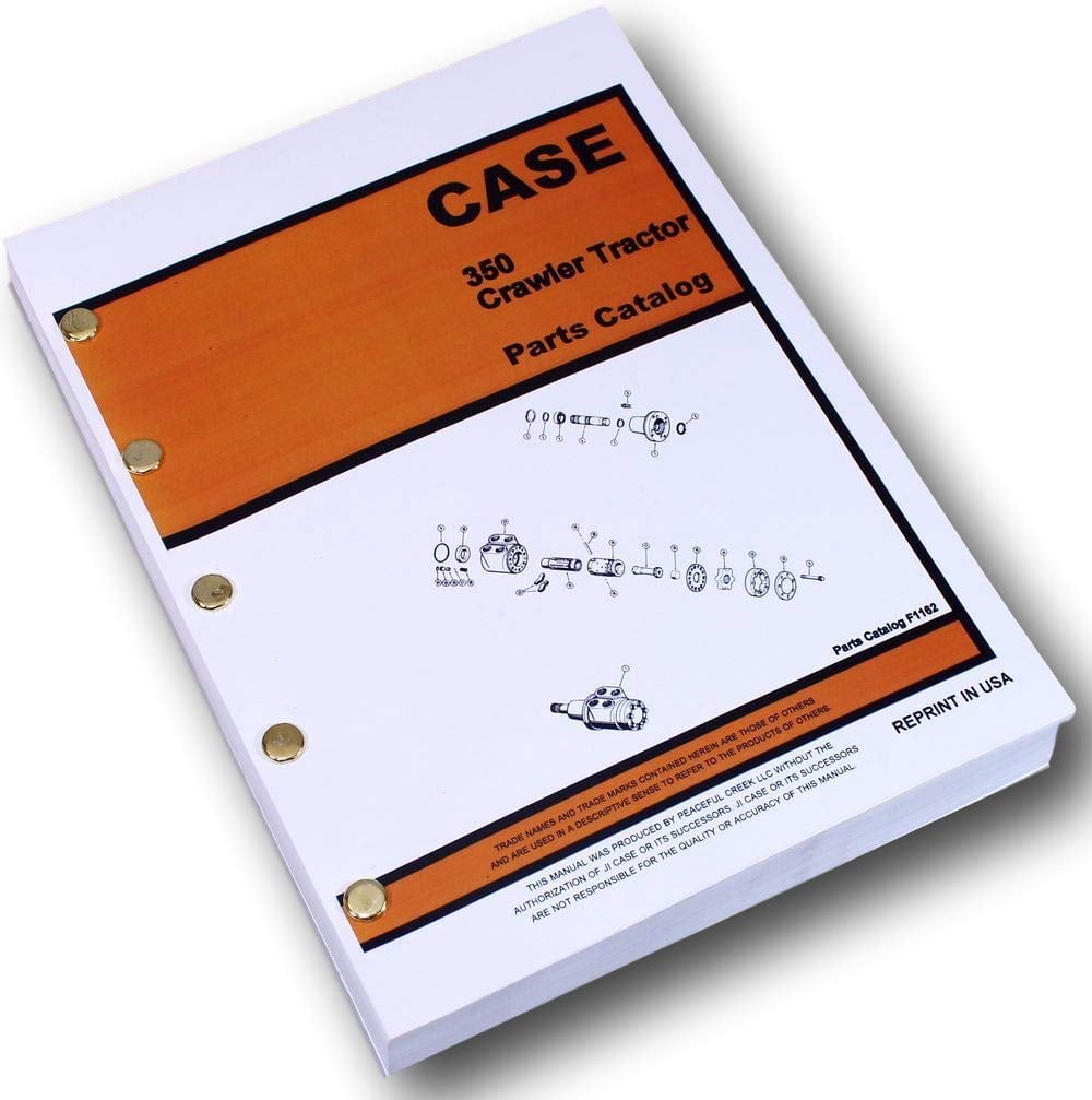 Case 350 Crawler Tractor Dozer Parts Manual Catalog Exploded Views ...