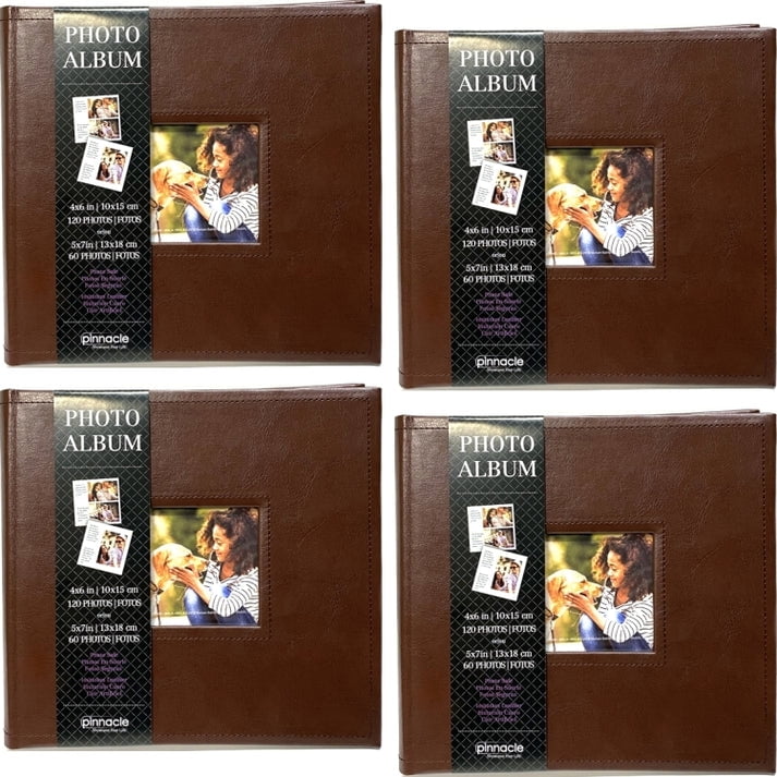 Case of 4 Albums - Pinnacle Photo Album Book with Picture Window and ...