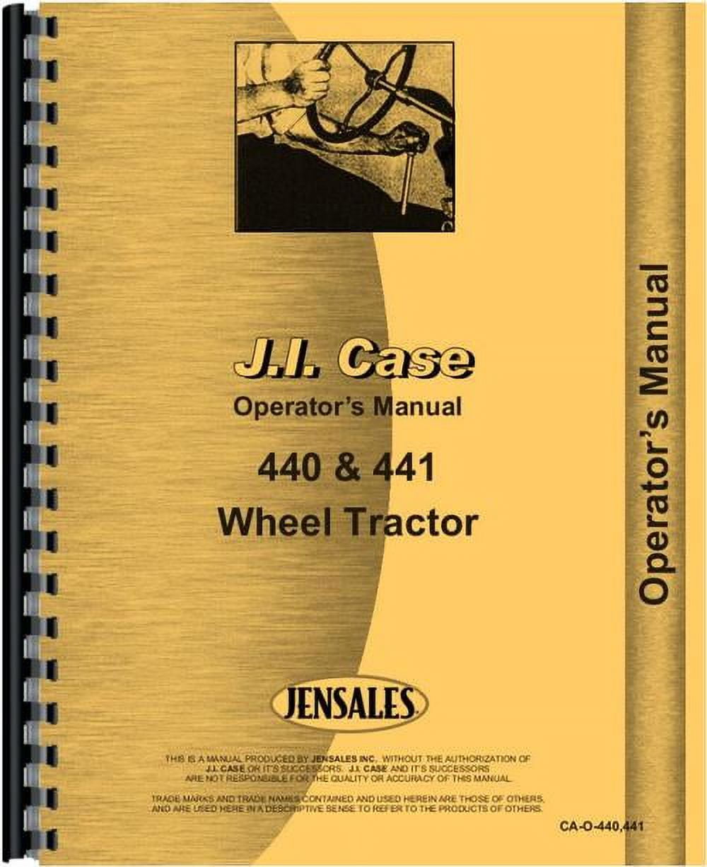Case 441 Tractor Operators Manual - Walmart.com