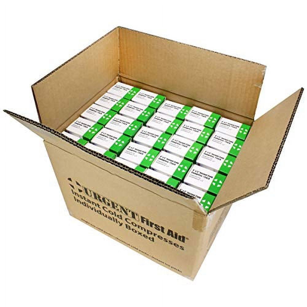 Case of 50 Individually Boxed Instant Cold Packs, 5" x 6" (4"x5" cold ...