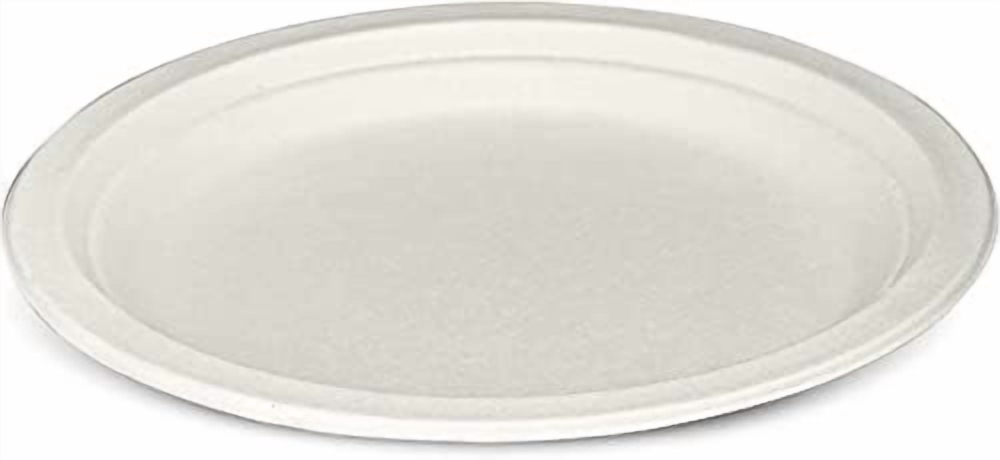 [Case of 500 9 Inch Heavy-Duty White Paper Plates, 100% Compostable ...