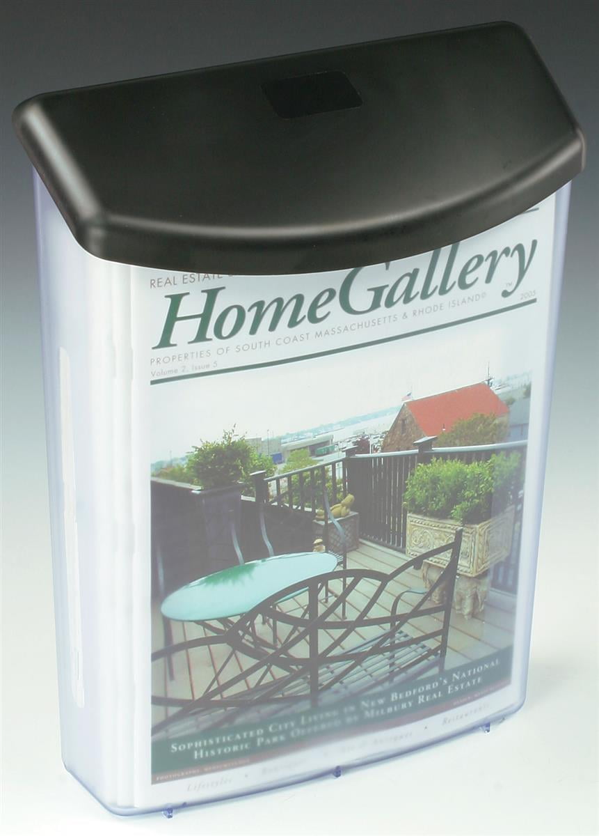Case of 6, Outdoor Literature Dispensers, Clear Styrene Plastic ...