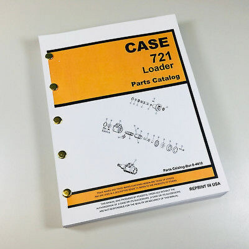 Case 721 Front End Wheel Loader Parts Manual Catalog Assembly Exploded ...